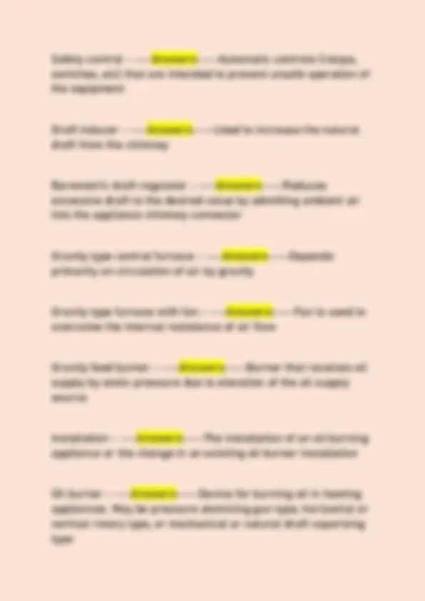 NFPA 31 & NORA Practice Questions and Answers: Oil Burner Systems ...