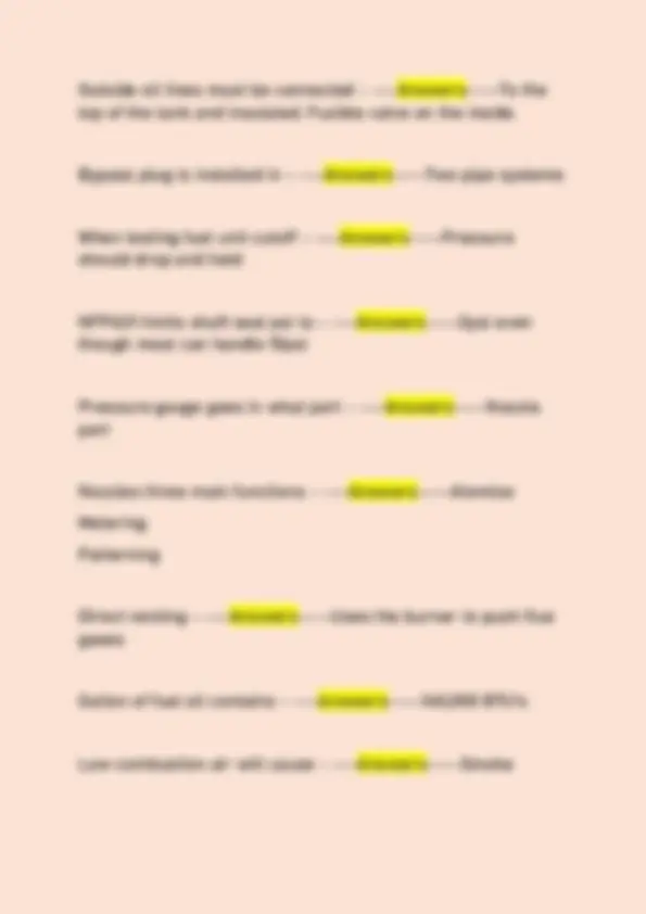 NFPA 31 & NORA Practice Questions and Answers: Oil Burner Systems ...