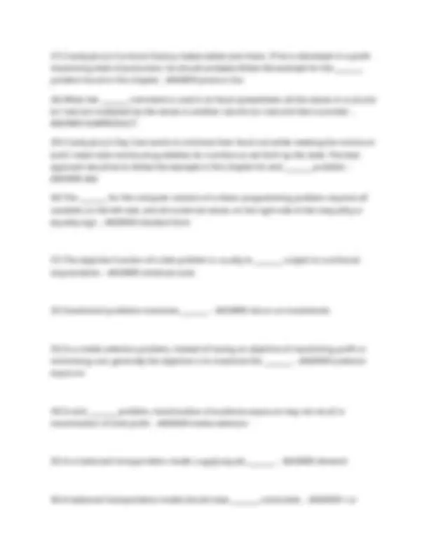 Linear Programming Problems: A Collection of Multiple Choice Questions ...