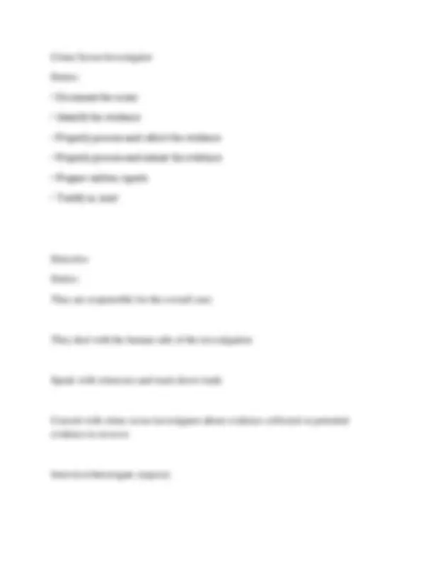 CRIME SCENE INVESTIGATION 2025/2026 EXAM 1 QUESTIONS AND ANSWERS GRADED ...