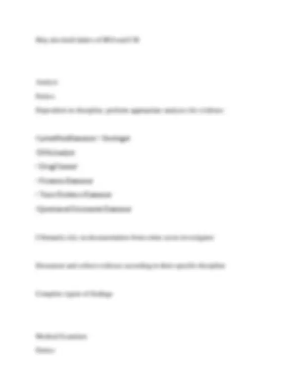 CRIME SCENE INVESTIGATION 2025/2026 EXAM 1 QUESTIONS AND ANSWERS GRADED ...