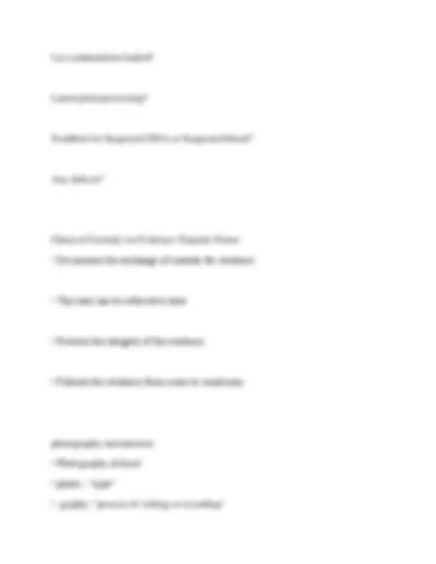 CRIME SCENE INVESTIGATION 2025/2026 EXAM 1 QUESTIONS AND ANSWERS GRADED ...