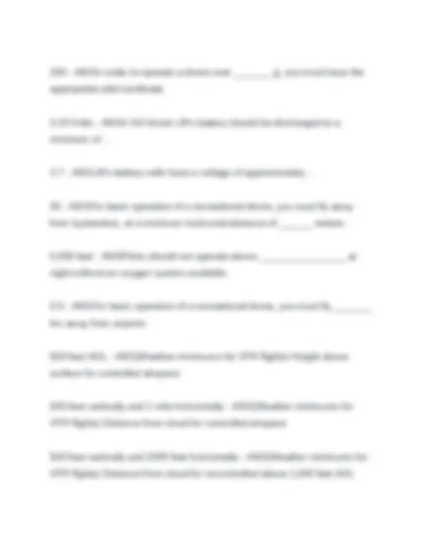 Advanced Drone Operations Certificate Exam Test Bank. Latest Edition ...