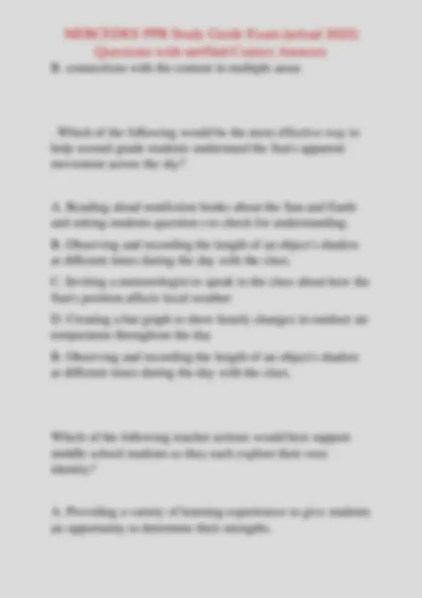 MERCEDES PPR Study Guide Exam (actual 2025) Questions with verified ...