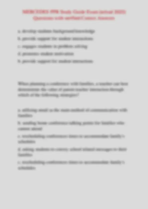 MERCEDES PPR Study Guide Exam (actual 2025) Questions with verified ...