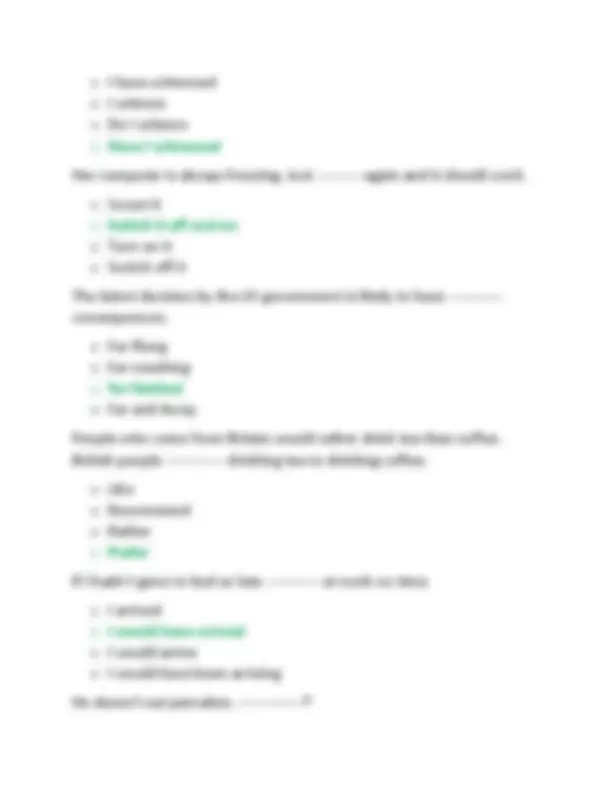 English Grammar Writing creek Qualification Test with Complete solution ...
