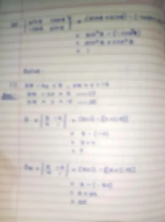 Linear Equations in Two Variables (Handwritten Notes) | Study notes ...