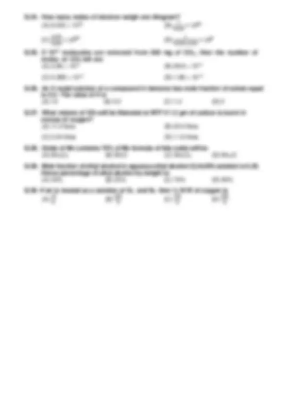 Practice Test: Mole Concepts in Chemistry (11th Standard) | Exams ...