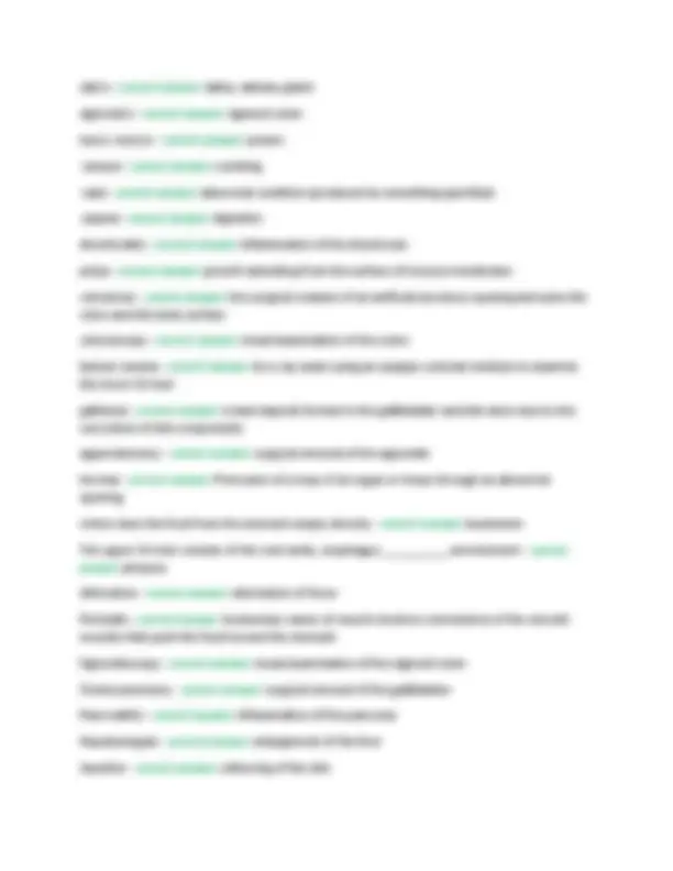 Medical Terminology Suffix Review – Common Suffixes for Diagnosis and Documentation | Exams ...