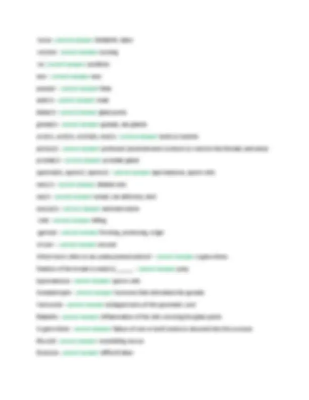 Medical Terminology Suffix Review – Common Suffixes for Diagnosis and ...