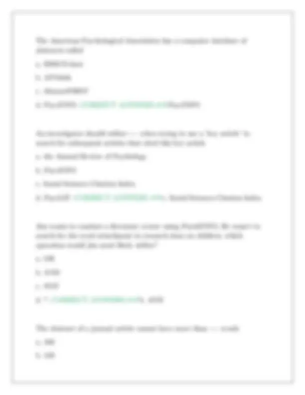 Research Methods Exam: Multiple Choice Questions and Answers | Exams ...