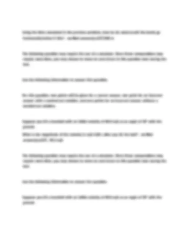 Physics - Chapter 5 Test Questions With Correct Answers. | Exams ...