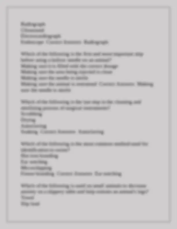 ICEV Questions With Complete Solutions | Exams Nursing | Docsity