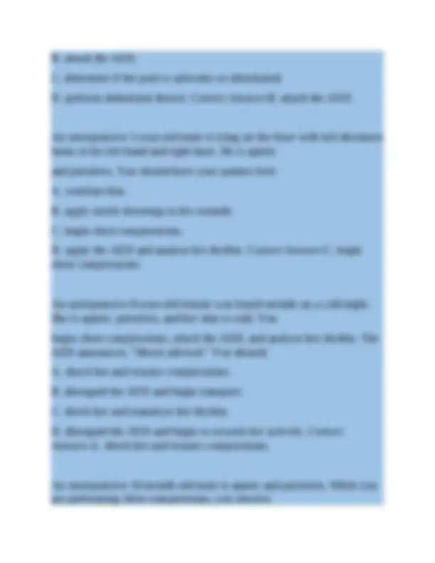 NREMT Cardiology & Resuscitation: Multiple Choice Questions and Answers ...