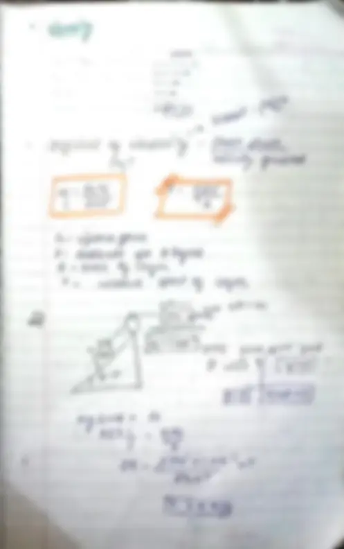 Fluid mechanics handwritten notes | Study notes Physics | Docsity