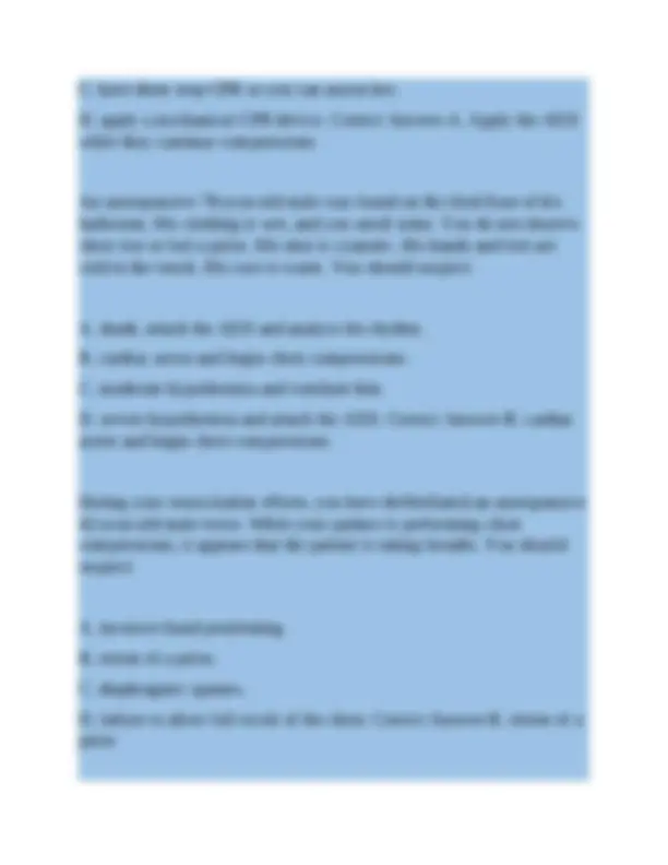 NREMT Cardiology and Resuscitation: Practice Questions and Answers ...