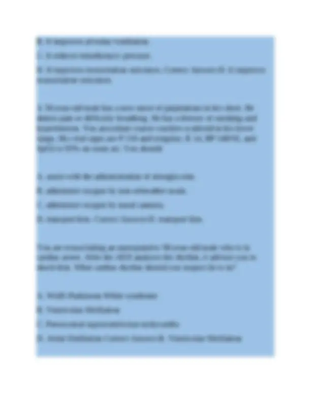 NREMT Cardiology and Resuscitation: Practice Questions and Answers ...