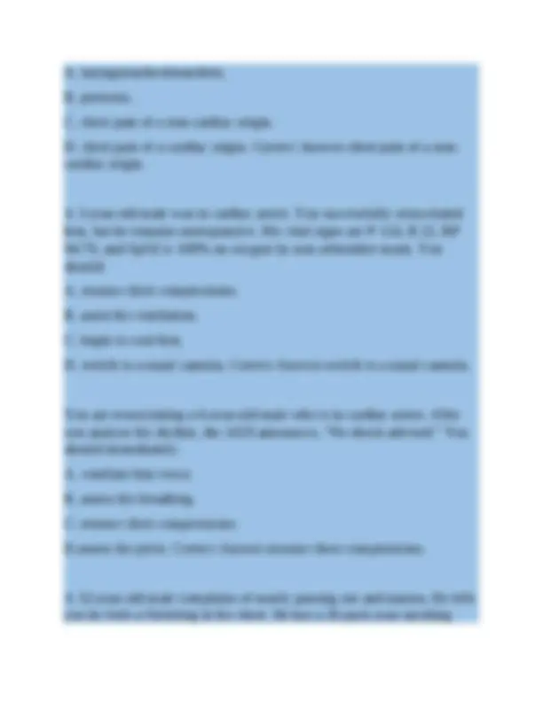 NREMT Cardiology and Resuscitation Practice Questions | Exams Nursing ...