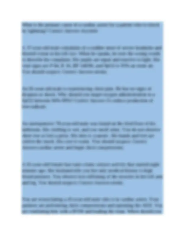 NREMT Cardiology and Resuscitation: Practice Questions and Answers ...