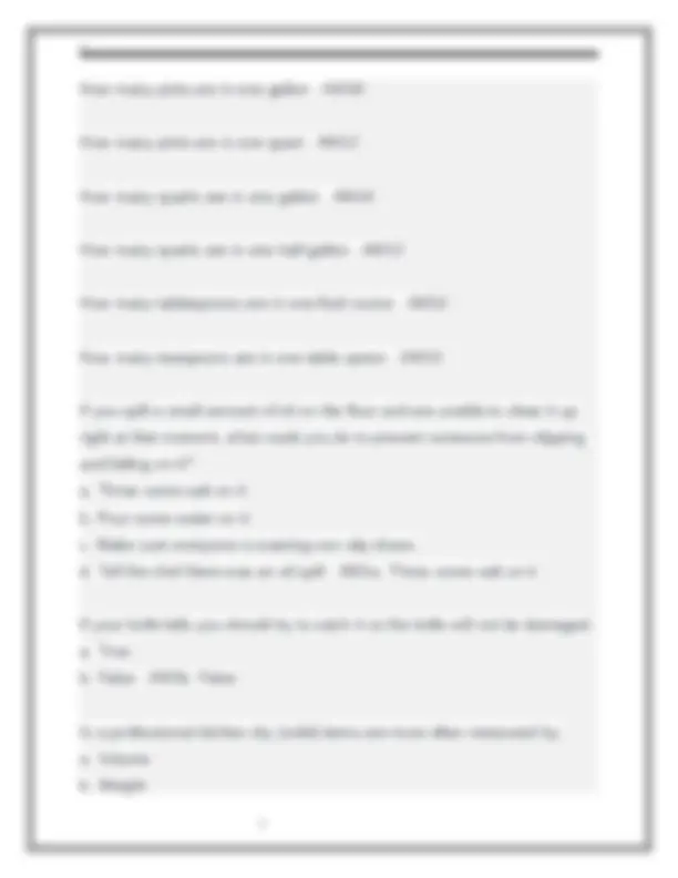 Culinary Arts Practice Questions and Answers: A Comprehensive Guide ...