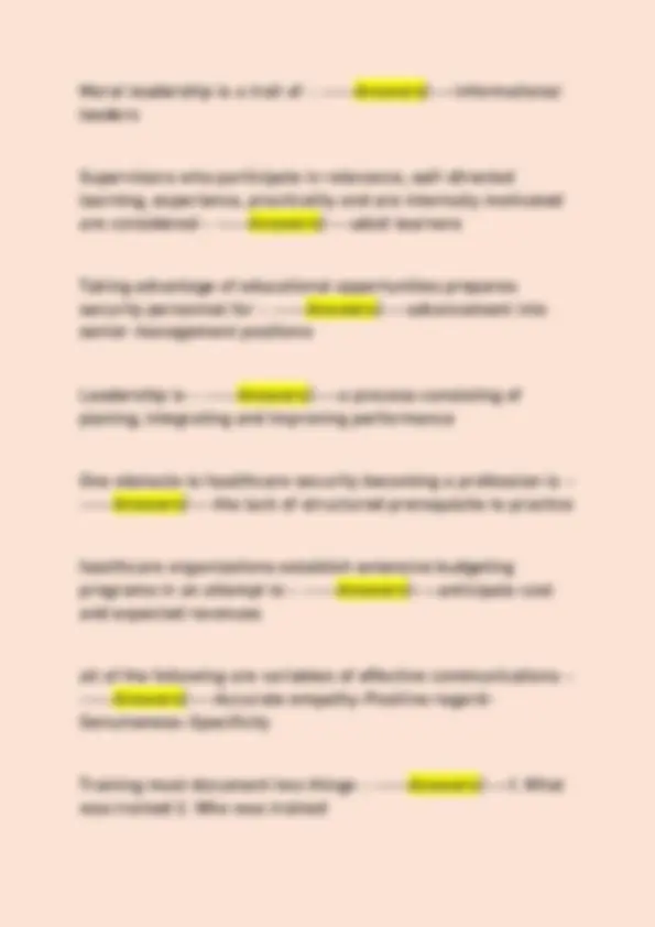 IAHSS SUPERVISOR TEST (ACTUAL 2025/2026) QUESTIONS AND 100% CORRECT ...