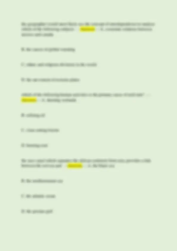 NES Subtest 1 Practice Test Questions and Answers: History, Geography ...