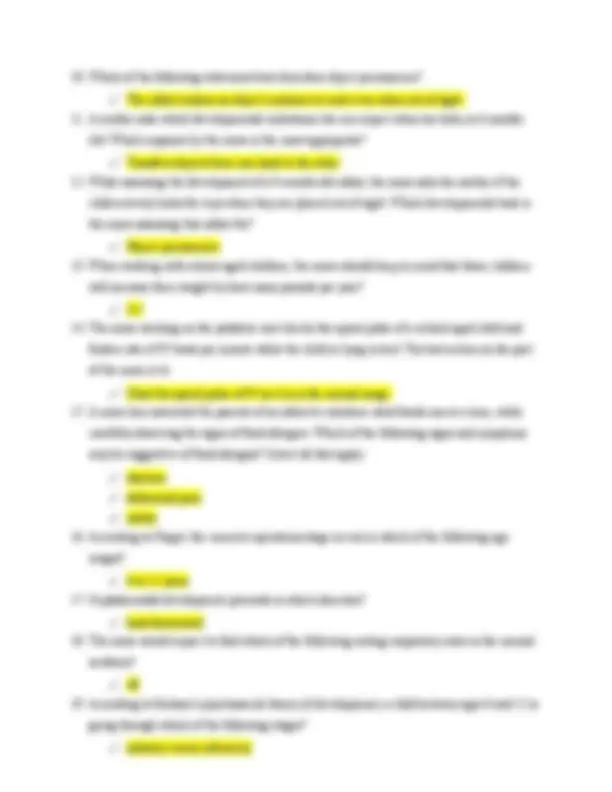 ATI PEDS 2019 PROCTORED FINAL EXAM UPDATED FOR 2025 COMPREHENSIVE ...