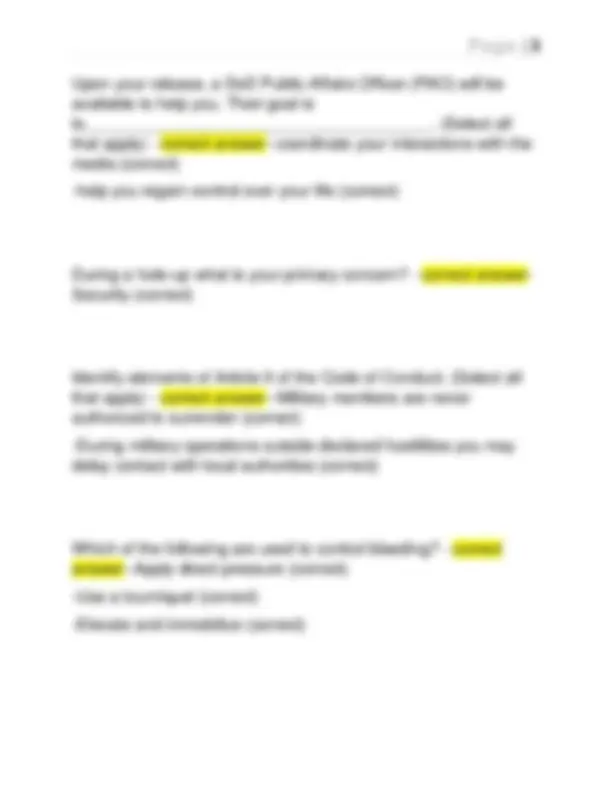 SERE 100.2 LEVEL A PRE-TEST 2025: REAL VERIFIED QUESTIONS & CORRECT ...