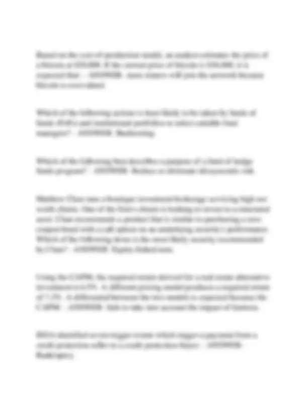 CAIA LEVEL 1 – KAPLANLEARN - MOCK EXAM 1&2(2 SETS COMBINED)2025-2026 ...