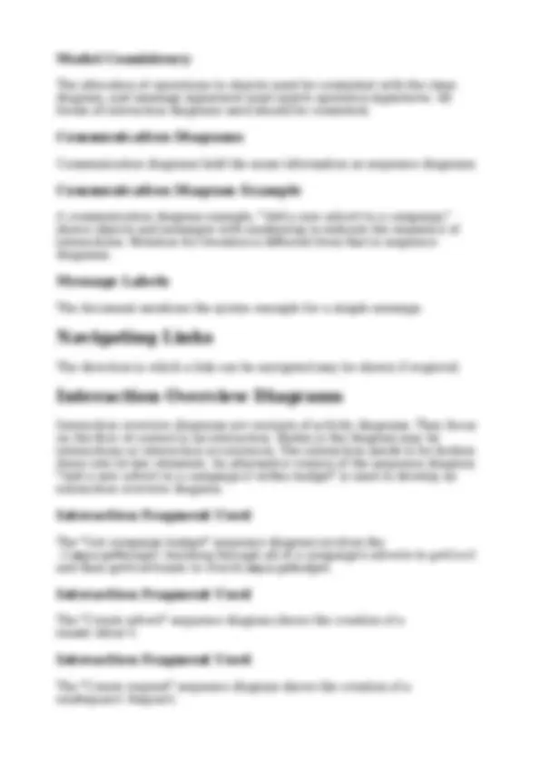 Summary, Object Interaction: Sequence and Communication Diagrams in UML | Summaries Object ...