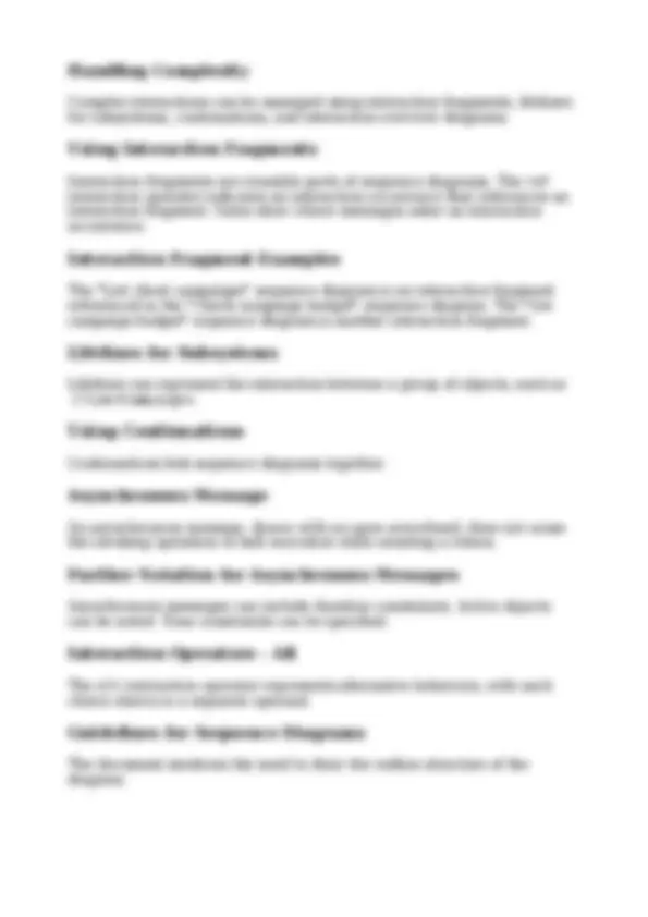 Summary, Object Interaction: Sequence and Communication Diagrams in UML ...