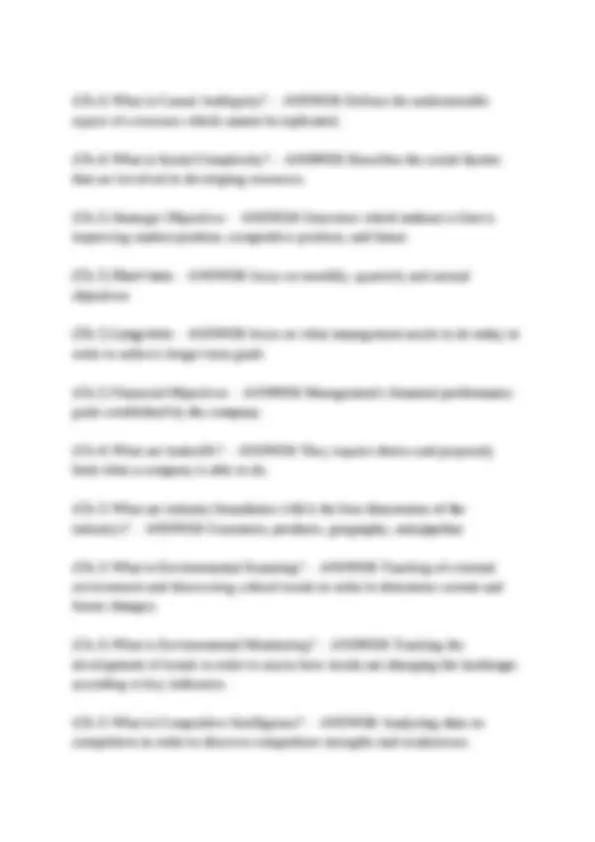 GEB 4890 EXAM 1 QUESTIONS AND ANSWERS 2025 | Exams Business Administration | Docsity