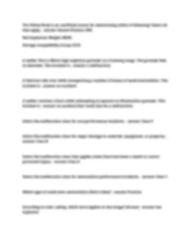 Intro to Expl Sfty Mgmt for Sfty Procedure questions and answers ...