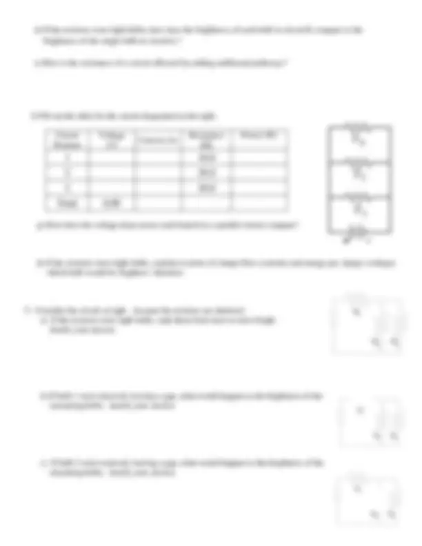 Series and Parallel Circuits | Assignments Physics | Docsity