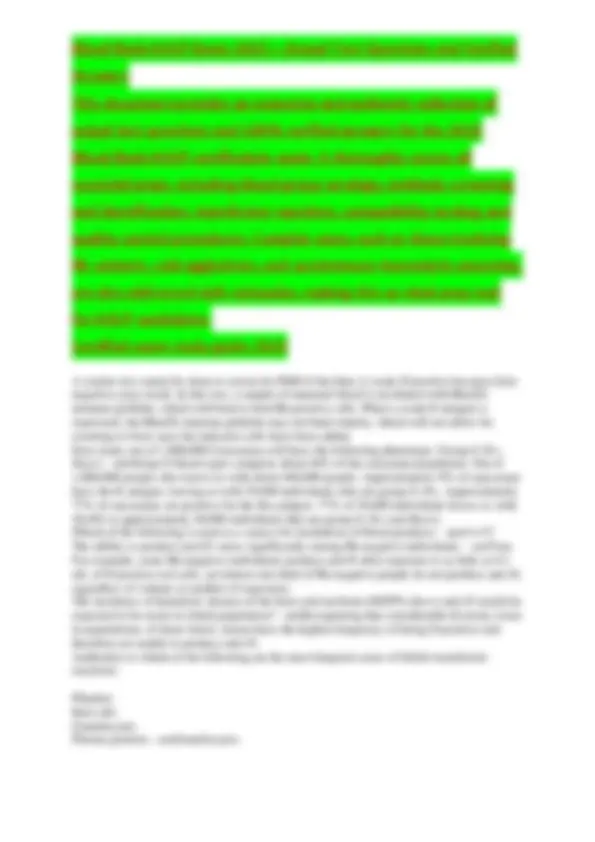 Blood Bank ASCP Exam 2025 – Actual Test Questions and Verified Answers ...