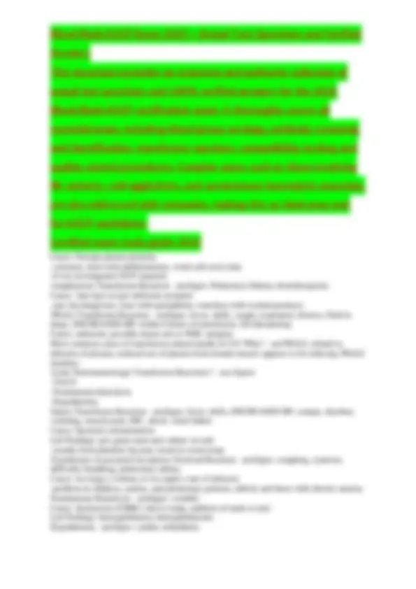 Blood Bank ASCP Exam 2025 – Actual Test Questions and Verified Answers ...