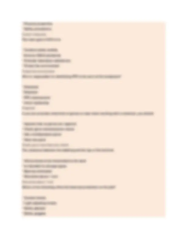 TPC 109.1 INDUSTRIAL SAFETY AND HEALTH EXAM STUDY GUIDE QUESTIONS AND ...