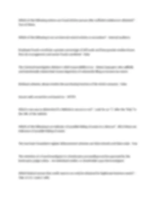 Accounting and Fraud Examination Quiz: Test Your Knowledge | Exams ...