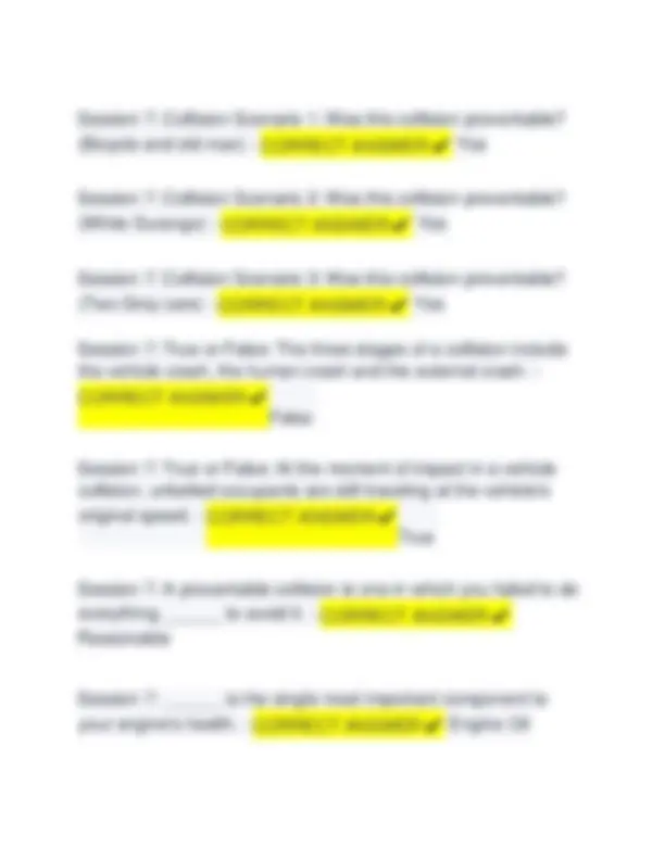 NSC DEFENSIVE DRIVING COURSE 2025-2026 LATEST VERSION 60 QUESTIONS WITH ...