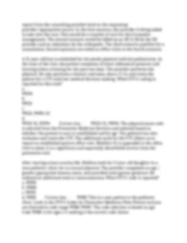 CPMA E/M – Questions With Solutions (Pass!!) | Exams Nursing | Docsity