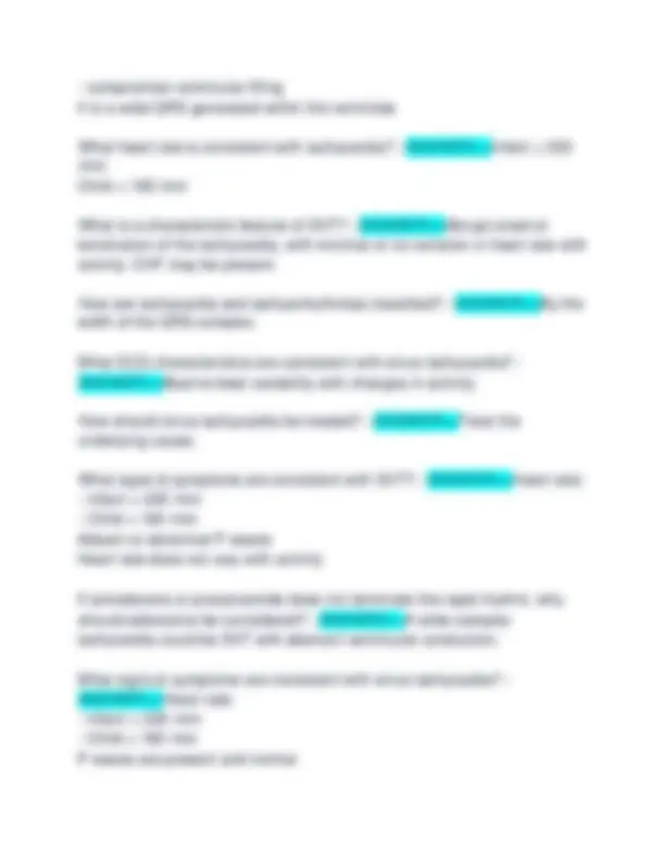 PALS 2025 Heart code EXAM 2025 Q&A | Exams Nursing | Docsity