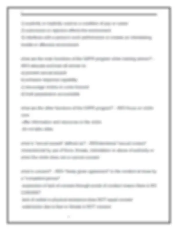 AF Sexual Assault Prevention & Response (SAPR) Program Test 2025 ...