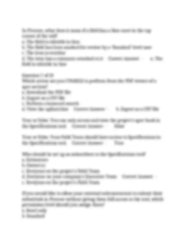 Project Management Procore Certification – Questions Complete With ...