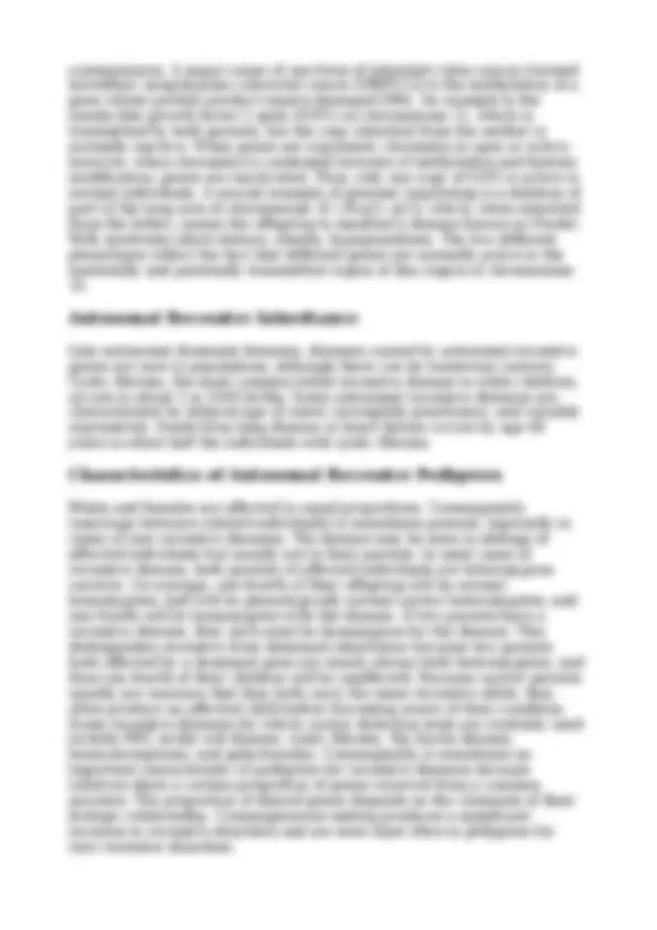 Summary, Genetic Inheritance: Mendelian Traits, Autosomal and X-Linked Inheritance | Summaries ...