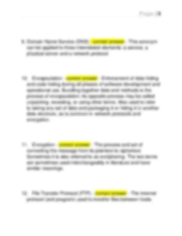 CHAPTER 4: NETWORK SECURITY TERMINOLOGIES 2025 QUESTIONS AND ANSWERS. | Exams Network security ...