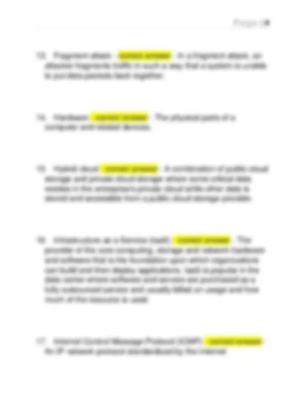 CHAPTER 4: NETWORK SECURITY TERMINOLOGIES 2025 QUESTIONS AND ANSWERS. | Exams Network security ...