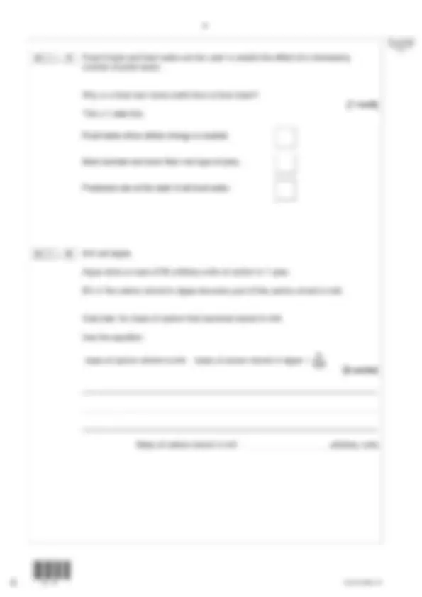 2024 AQA GCSE COMBINED SCIENCE: SYNERGY 8465/1F Paper 1 Question Paper + Mark Scheme + Ins ...