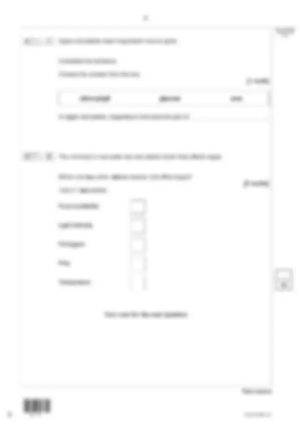 2024 AQA GCSE COMBINED SCIENCE: SYNERGY 8465/1F Paper 1 Question Paper + Mark Scheme + Ins ...