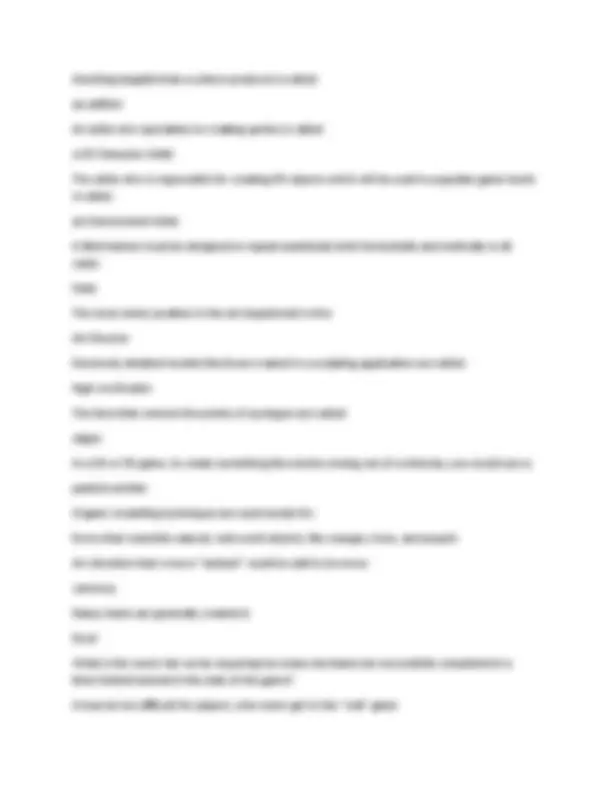 Game Design Final Exam 2025: Comprehensive Questions and Solutions | Exams Computer Science ...