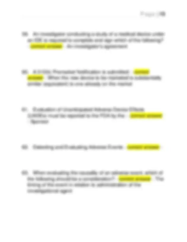 CITI TRAINING - GOOD CLINICAL PRACTICE 2025 QUESTIONS AND ANSWERS ...